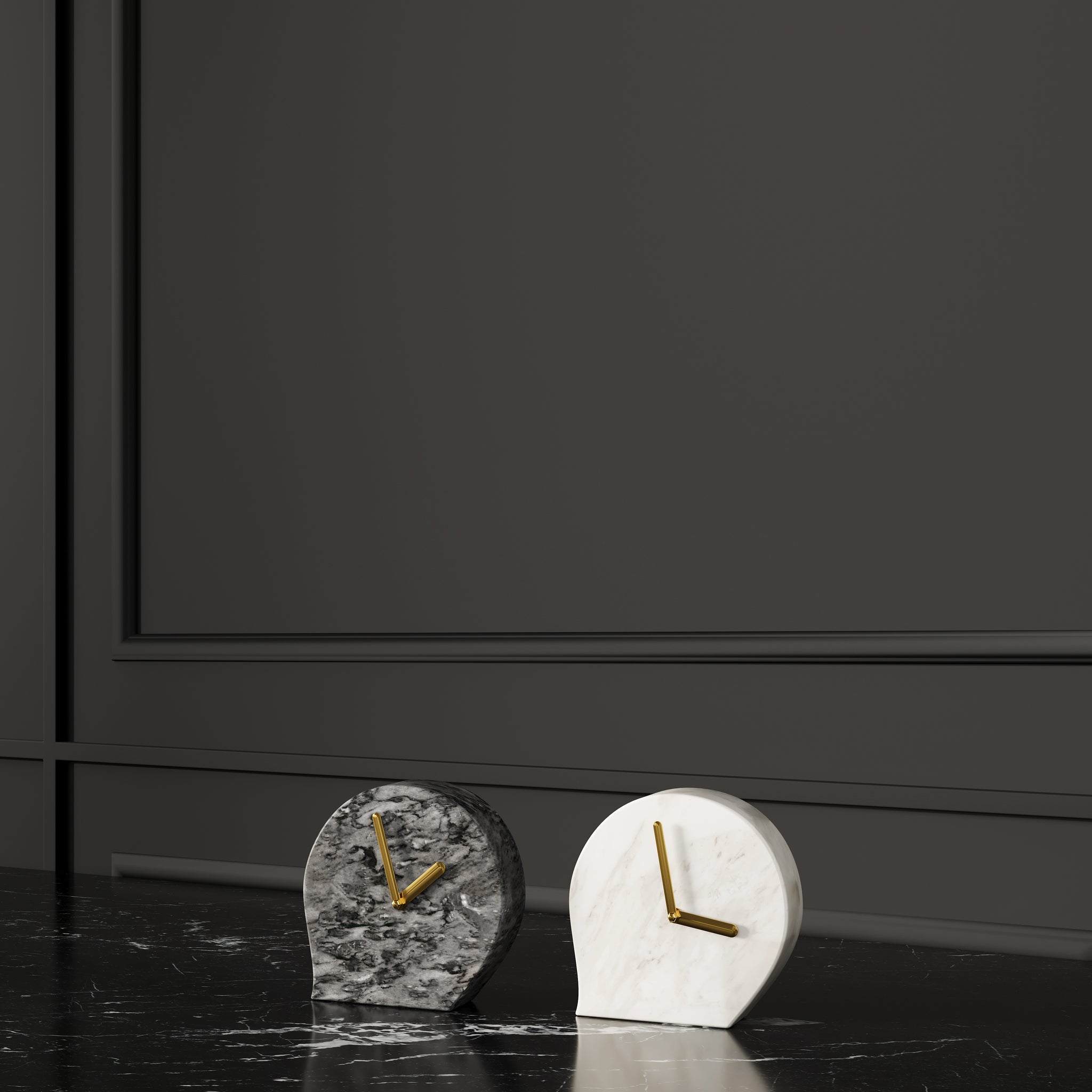 MARBLE CLOCK DECOR
